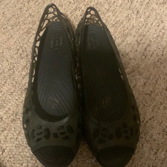 CROCS | Shoes | Crocs Mini Wedge Shoe Says 9w But I Am A True Size 8 ...